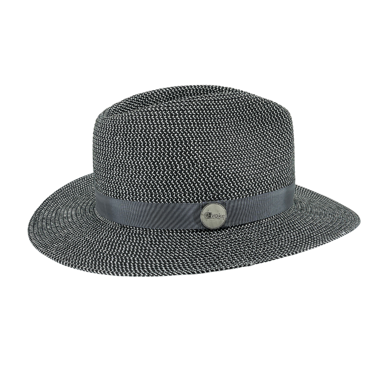 Evoke Flexibraid Phoenix Unisex Fedora - Caramel/Black – The Hat Store