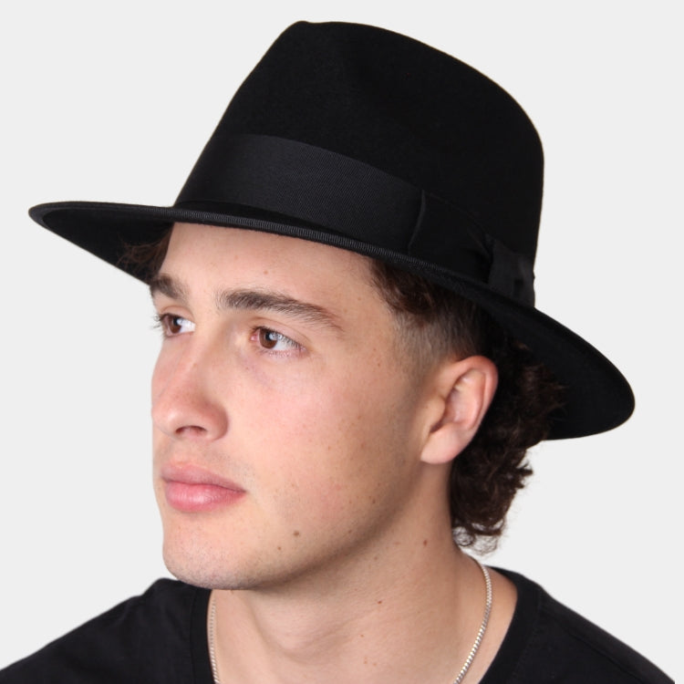GC Hats Indy Felt Fedora - Black – The Hat Store