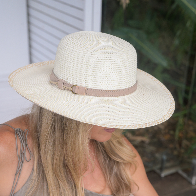 Sundaise Sybil Wide Brim - Cream – The Hat Store
