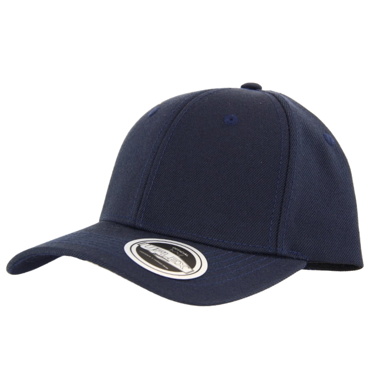 UFLEX 6 Panel Fitted Curved Cap - Navy – The Hat Store
