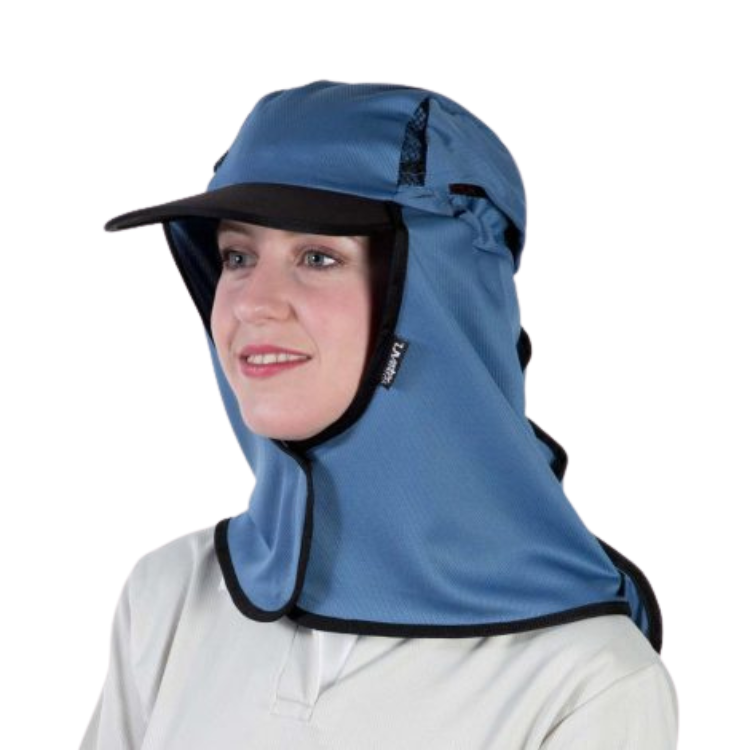 Vision Safe Kalahari Legionnaires Cap - Atlantic Blue – The Hat Store