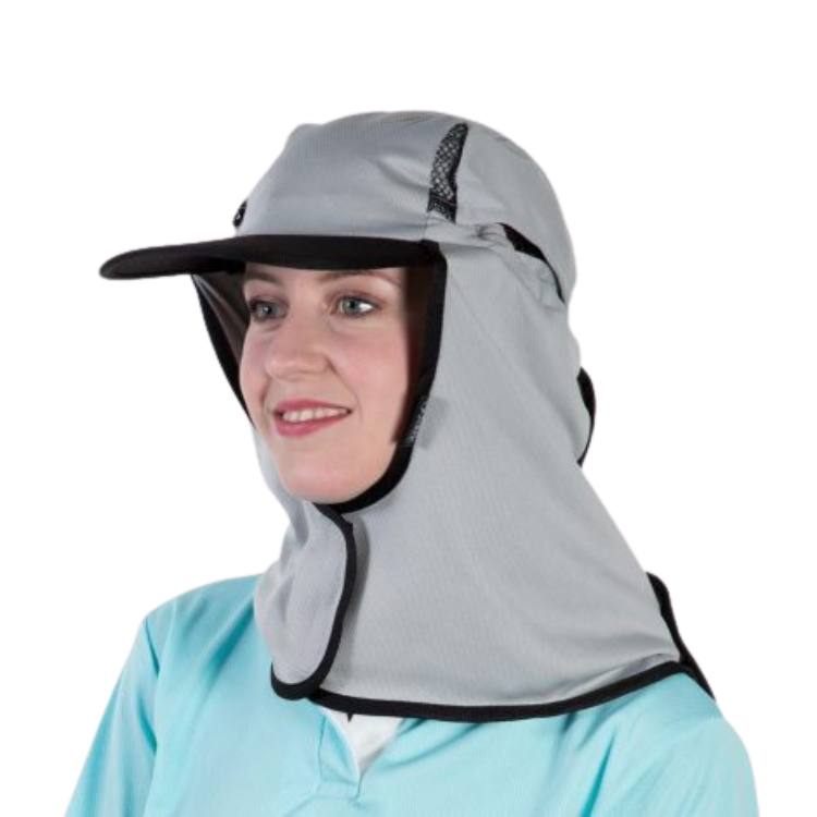 Vision Safe Kalahari Legionnaires Cap - Silver Grey – The Hat Store