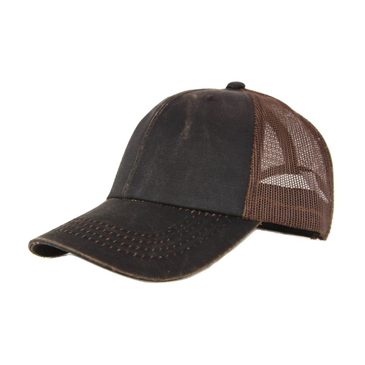 Avenel of Melbourne Weathered Cotton Trucker Cap - Brown – The Hat Store