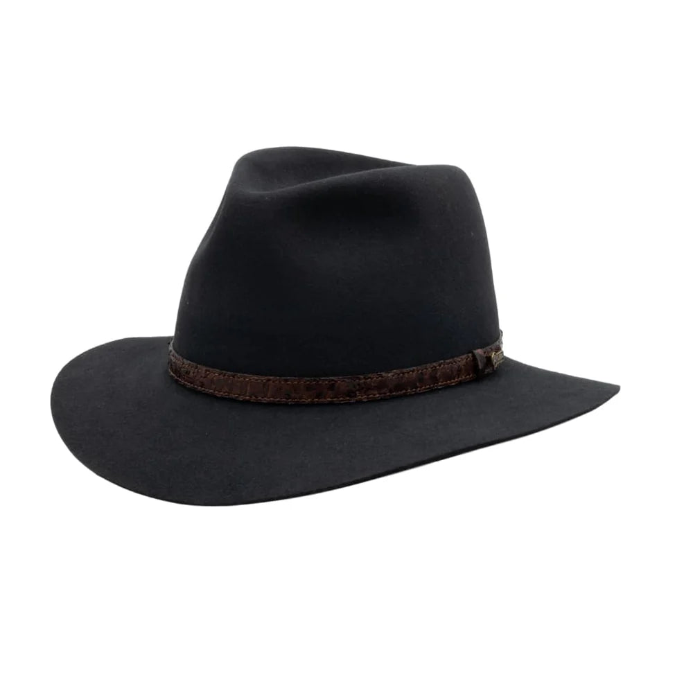 Akubra Banjo Paterson Hat - Graphite Grey – The Hat Store