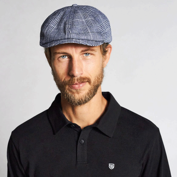 Brixton Brood Cap - Washed Navy/Aluminium – The Hat Store