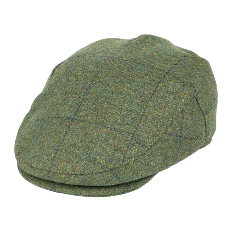 Failsworth Gamekeeper Check Cap - Moss – The Hat Store