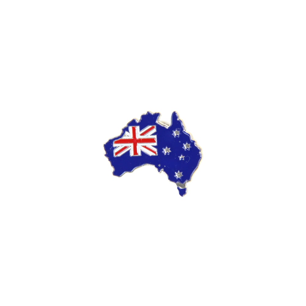 Australian Flag Map Hat Pin – The Hat Store