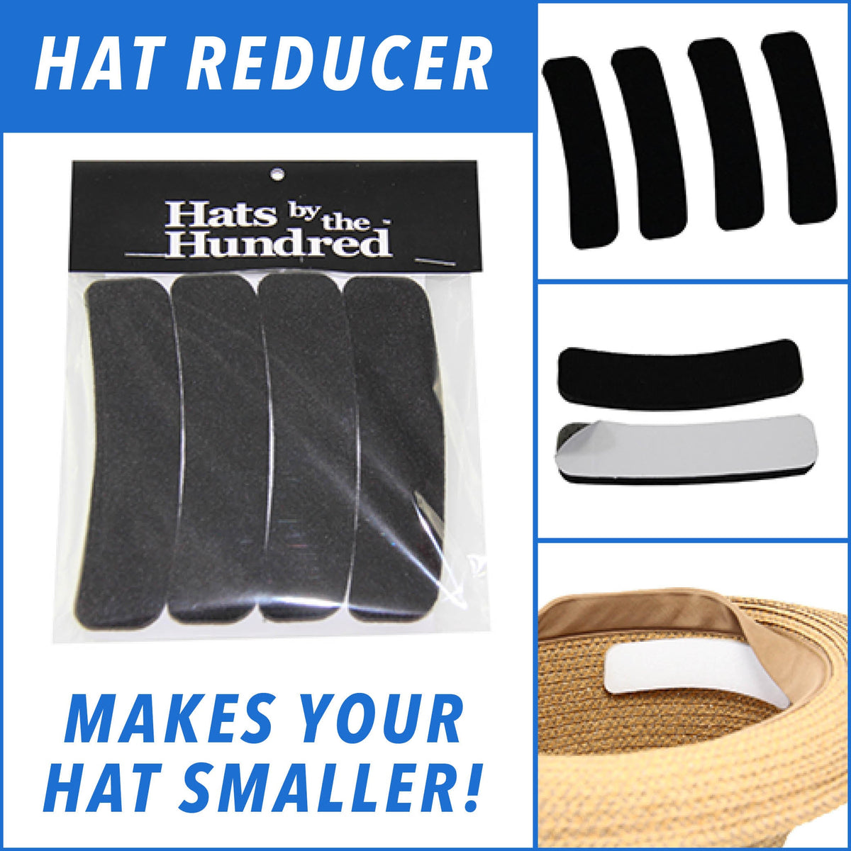 Hat Filler Inserts Hat Reducer Value 3 Pack - Black – The Hat Store