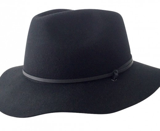 Jacaru Hats Poet Fedora - Black – The Hat Store