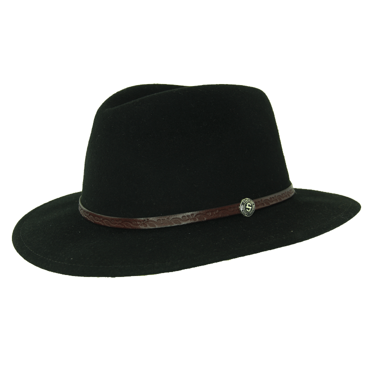 Stetson Cromwell Crushable Hat - Black – The Hat Store